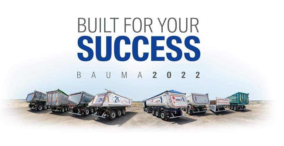 Schmitz Cargobull presents new product variants at the BAUMA 2022